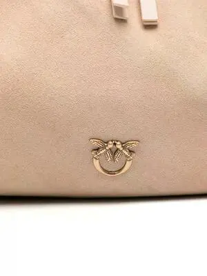 Pinko Suede Shoulder Bag - Neutrals