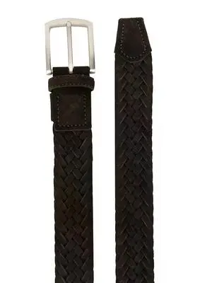 SCAROSSO Square Buckle Interwoven Belt