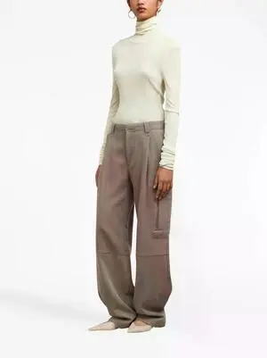 AMI Paris Roll-neck Ribbed Sweater