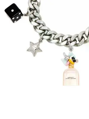 Marc Jacobs Perfect Charm Bracelet With Statement Pendants - Silver