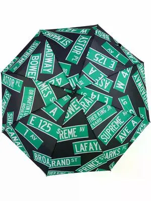 Supreme X Shedrain Street Signs Umbrella - Black