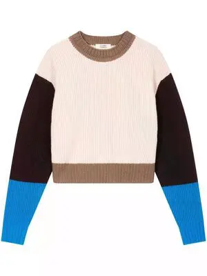 STUDIO TOMBOY Colour-block Crew Neck Jumper