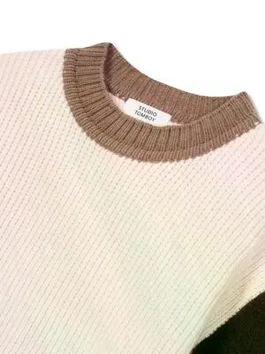 STUDIO TOMBOY Colour-block Crew Neck Jumper