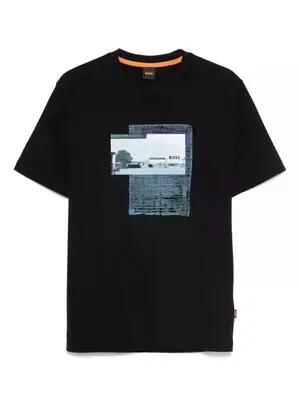 BOSS Cotton Jersey T-shirt - Black