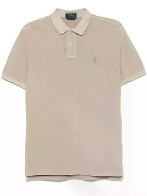 Polo Ralph Lauren Embroidered Polo Shirt - Neutrals