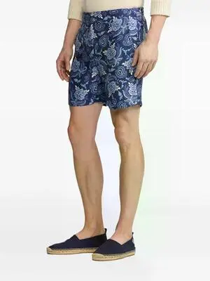 Ralph Lauren Purple Label Paisley-print Swim Shorts - Blue