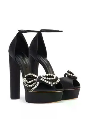 Casadei 140mm Judith Sandals With Crystal Embellishment