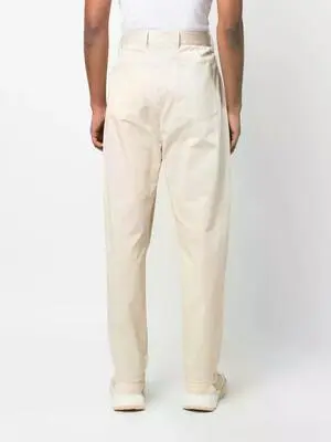 COUNTY OF MILAN Layered Tapered Cotton Blend Trousers