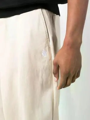 COUNTY OF MILAN Layered Tapered Cotton Blend Trousers