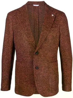 MANUEL RITZ Enamel-detail Single-breasted Blazer