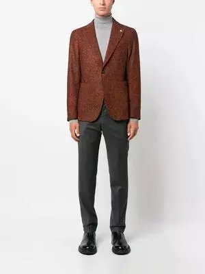 MANUEL RITZ Enamel-detail Single-breasted Blazer