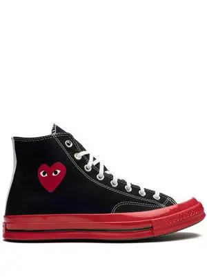 CONVERSE Comme Des Garçons Play X Chuck Taylor 70 Hi Sneakers - Black