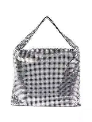 Rabanne Metallic Pixel Tote Bag - Silver