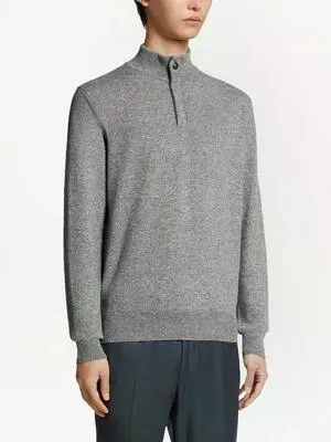 Zegna Oasi Mock-neck Cashmere Jumper