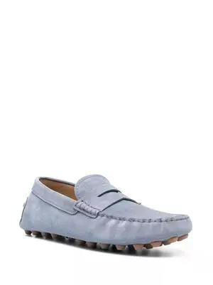 TOD'S Gommino Suede Driving Loafers - Blue