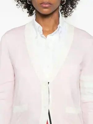 Thom Browne 4 Bar Striped Fine-knitted Cardigan