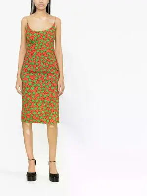 Moschino Graphic Print Midi Dress