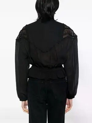 IRO PARIS Rixi V-neck Lace Detail Top