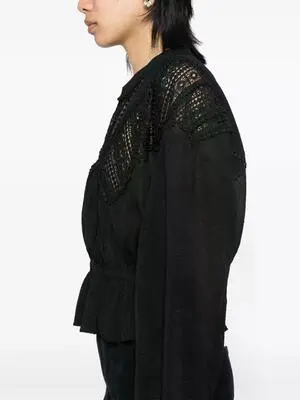 IRO PARIS Rixi V-neck Lace Detail Top