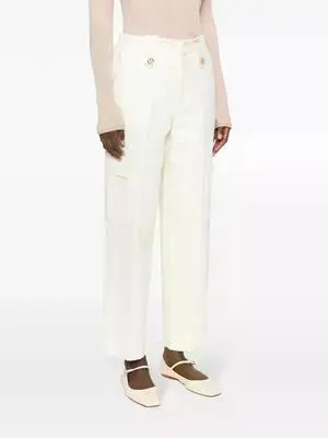 TWINSET Logo Plaque Twill Trousers
