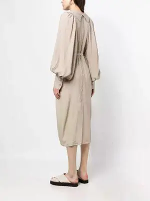 Lorena Antoniazzi Spread Collar Belted Midi Dress