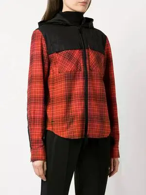 Aztech Mountain Plaid Zip-up Hoodie - Red