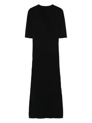 Dkny Ribbed Midi Dress With Cut-out Detail