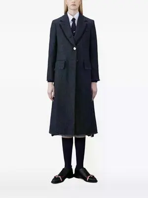 THOM BROWNE Thom Browne Tweed Single-Breasted Coat