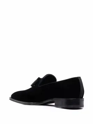Dsquared2 Velvet Loafers With Bow Detailing