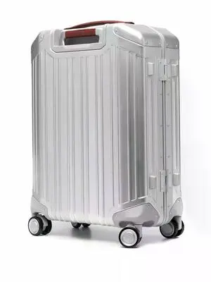 PIQUADRO Aluminium Ridged Four-wheel Suitcase