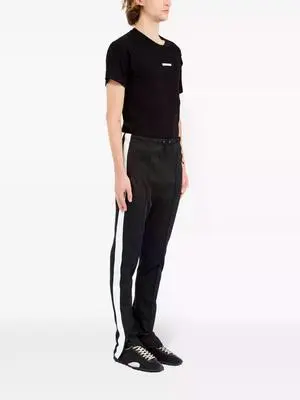 MAISON MARGIELA Four-stitch Logo Track Pants - Black