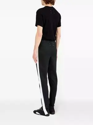 MAISON MARGIELA Four-stitch Logo Track Pants - Black