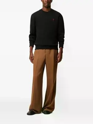AMI Paris De Coeur Embroidered Crewneck Sweater