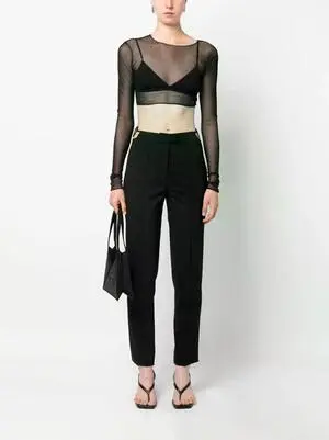 NENSI DOJAKA Cut-out Detailing Slim-fit Trousers