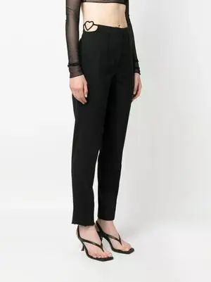 NENSI DOJAKA Cut-out Detailing Slim-fit Trousers