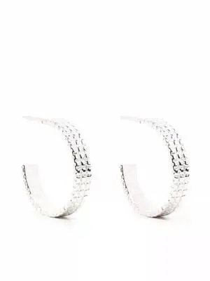 WOUTERS & HENDRIX Sterling Textured Hoop Earrings