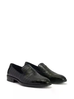 GIUSEPPE ZANOTTI Crocodile-effect Loafers