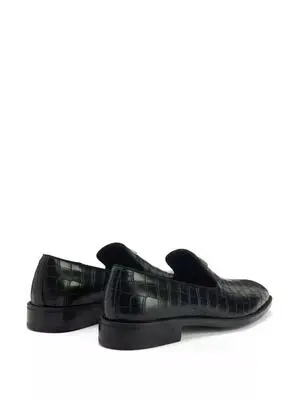 GIUSEPPE ZANOTTI Crocodile-effect Loafers