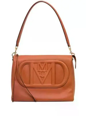 Mcm Travia Leather Shoulder Bag - Brown