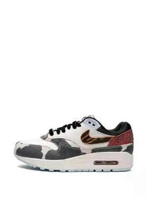 Nike Max 1 '87 Tiger Swoosh Cow Print Sneakers - Neutrals