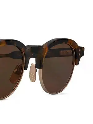 Thom Browne Tortoiseshell Oval-frame Sunglasses