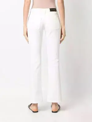 Alberta Ferretti Slim Fit Trousers Cotton