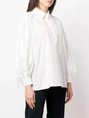 La DoubleJ Poet Sleeve Cotton Poplin Shirt