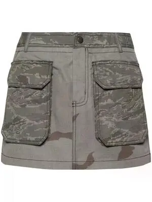 MARINE SERRE Regenerated Camouflage Miniskirt