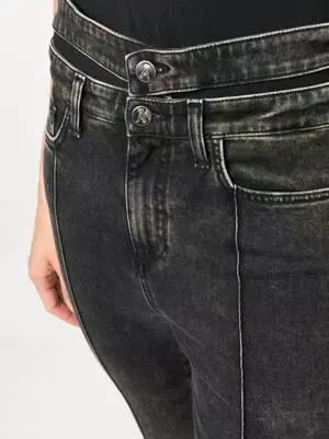 ANDREĀDAMO Stretch-cotton Cut-out Skinny Jeans