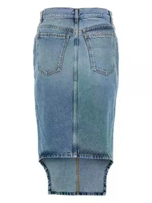 Givenchy Light Cotton Denim Pencil Skirt