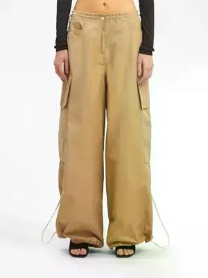 Palm Angels Low-rise Wide-leg Parachute Trousers