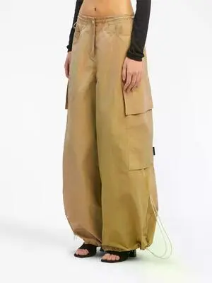 Palm Angels Low-rise Wide-leg Parachute Trousers