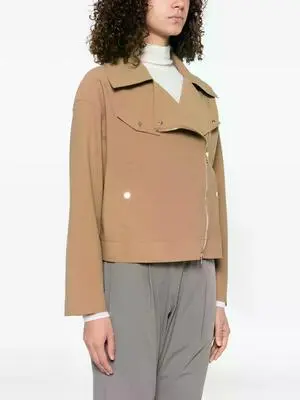 Herno Jersey Biker Jacket