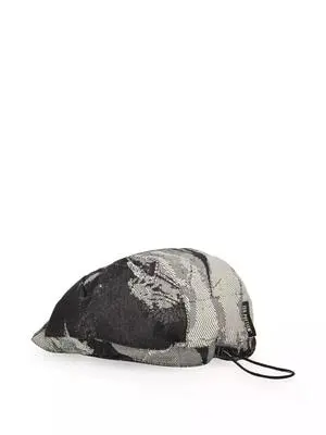 ISO.POETISM Patterned Jacquard Cap - Black